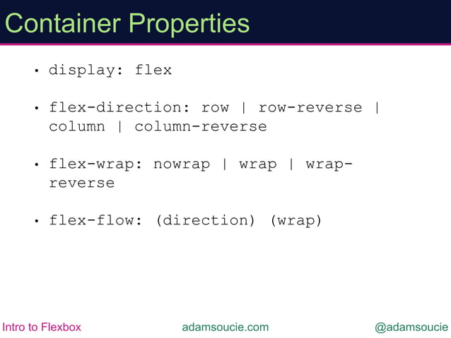 Intro to Flexbox - A Magical CSS Property | PPTX