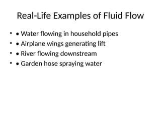 Intro_to_Fluid_Flow with diffrent type of flow | PPTX