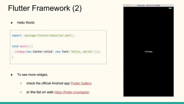 Intro to Flutter | PPT