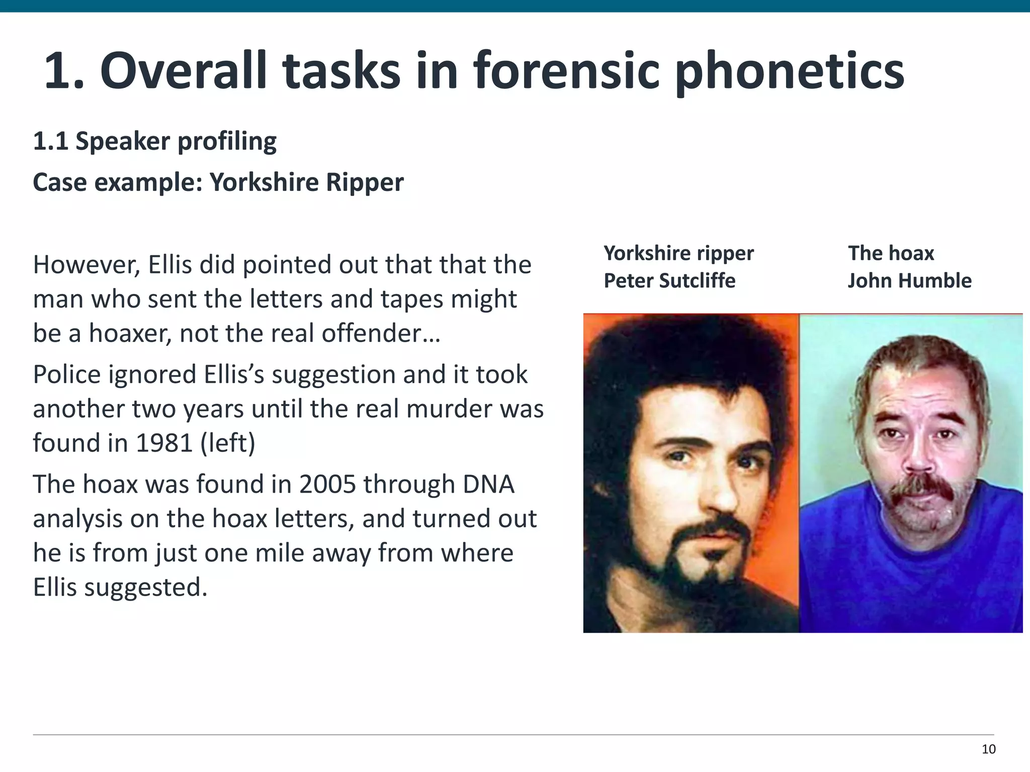 Intro to forensic phonetics | PPTX | Science