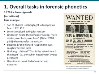 Intro to forensic phonetics | PPTX | Science