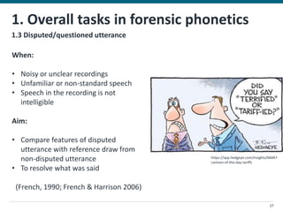 Intro to forensic phonetics | PPTX | Science