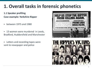 Intro to forensic phonetics | PPTX | Science