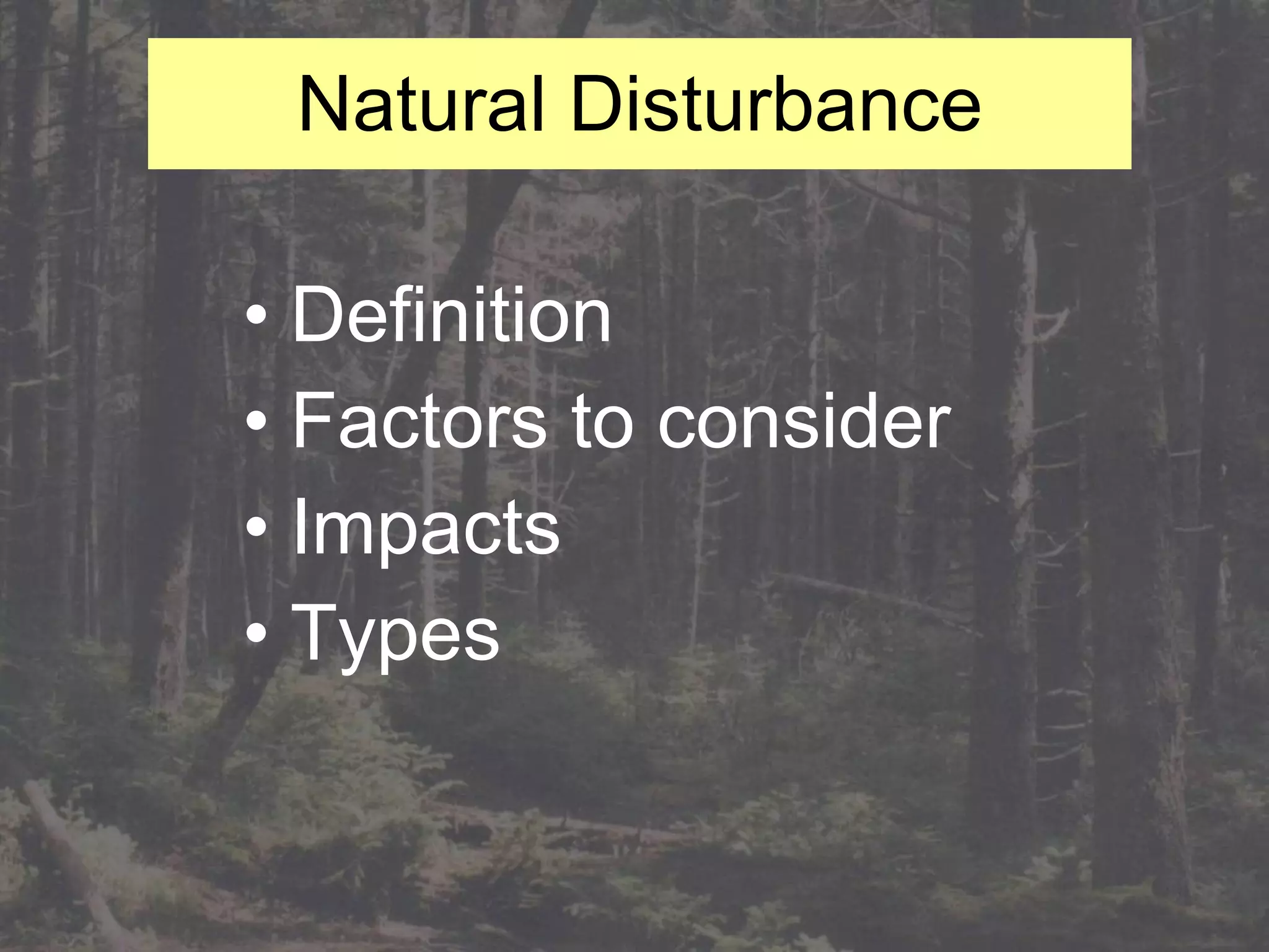 Intro To Forest Ecology | PPT
