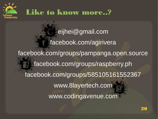 Raspberry Pi (with FOSS Introduction) | PPT