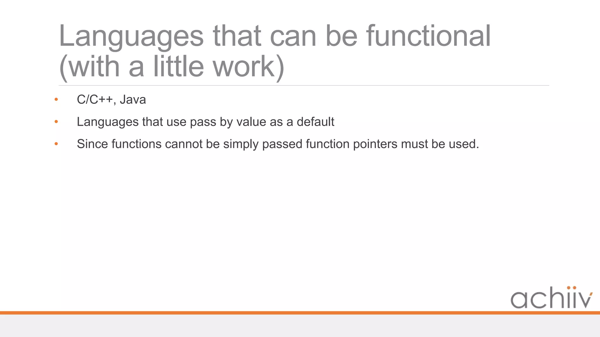 Introduction To Functional Programming Ppt