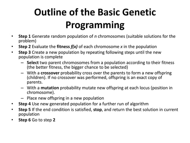 Introduction to Genetic Algorithm | PPT