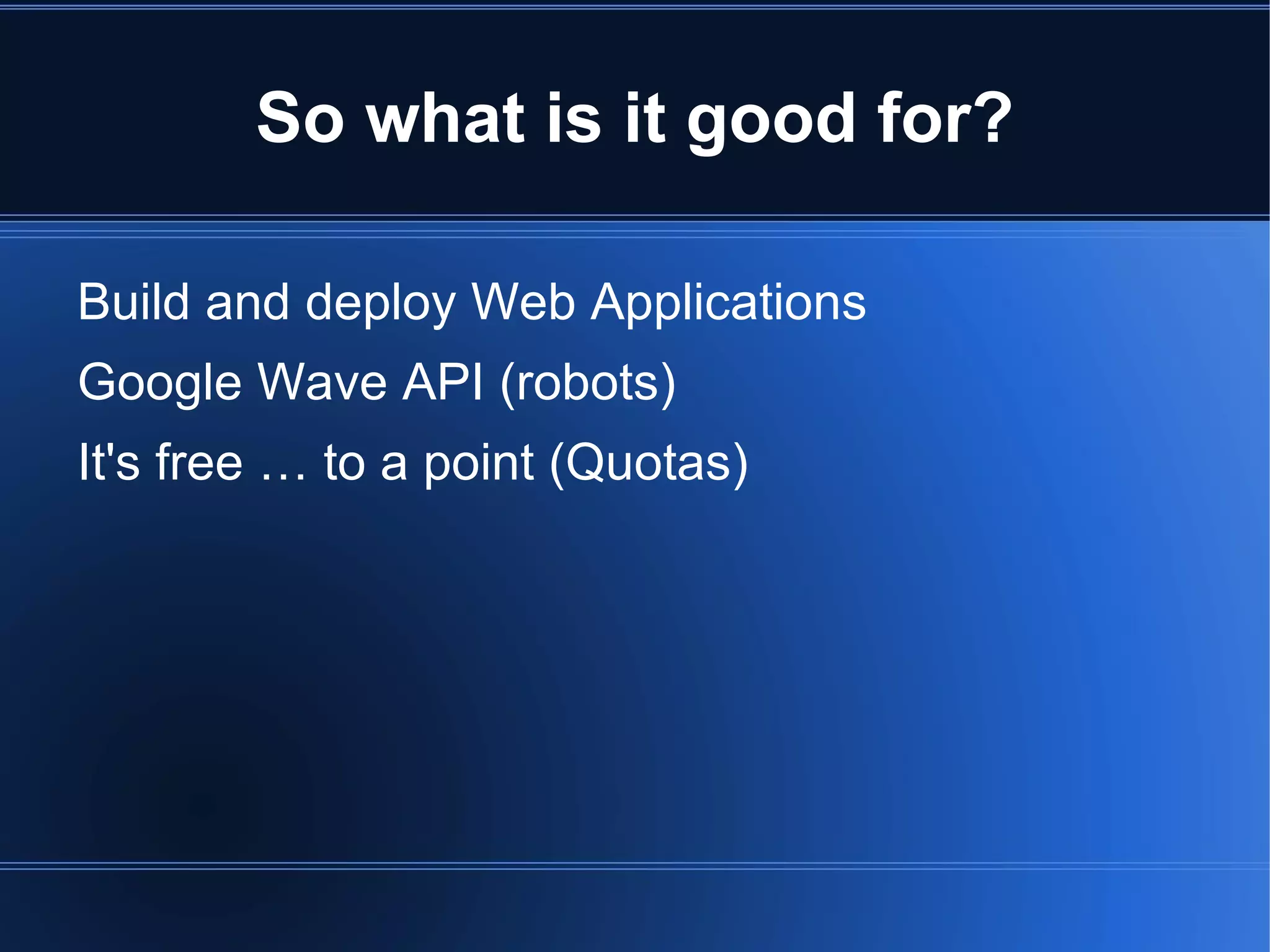 Intro To Google App Engine | PPT