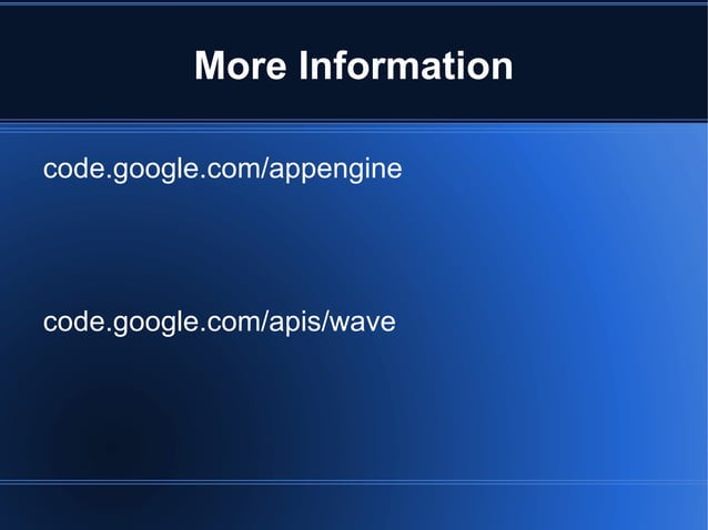 Intro To Google App Engine | ODP