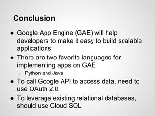 Introduction to Google App Engine | PDF | Web Development | Internet