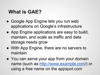 Introduction to Google App Engine | PDF | Web Development | Internet