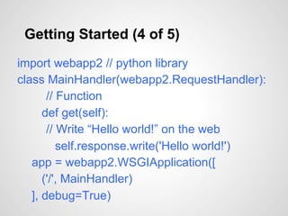 Introduction to Google App Engine | PDF | Web Development | Internet