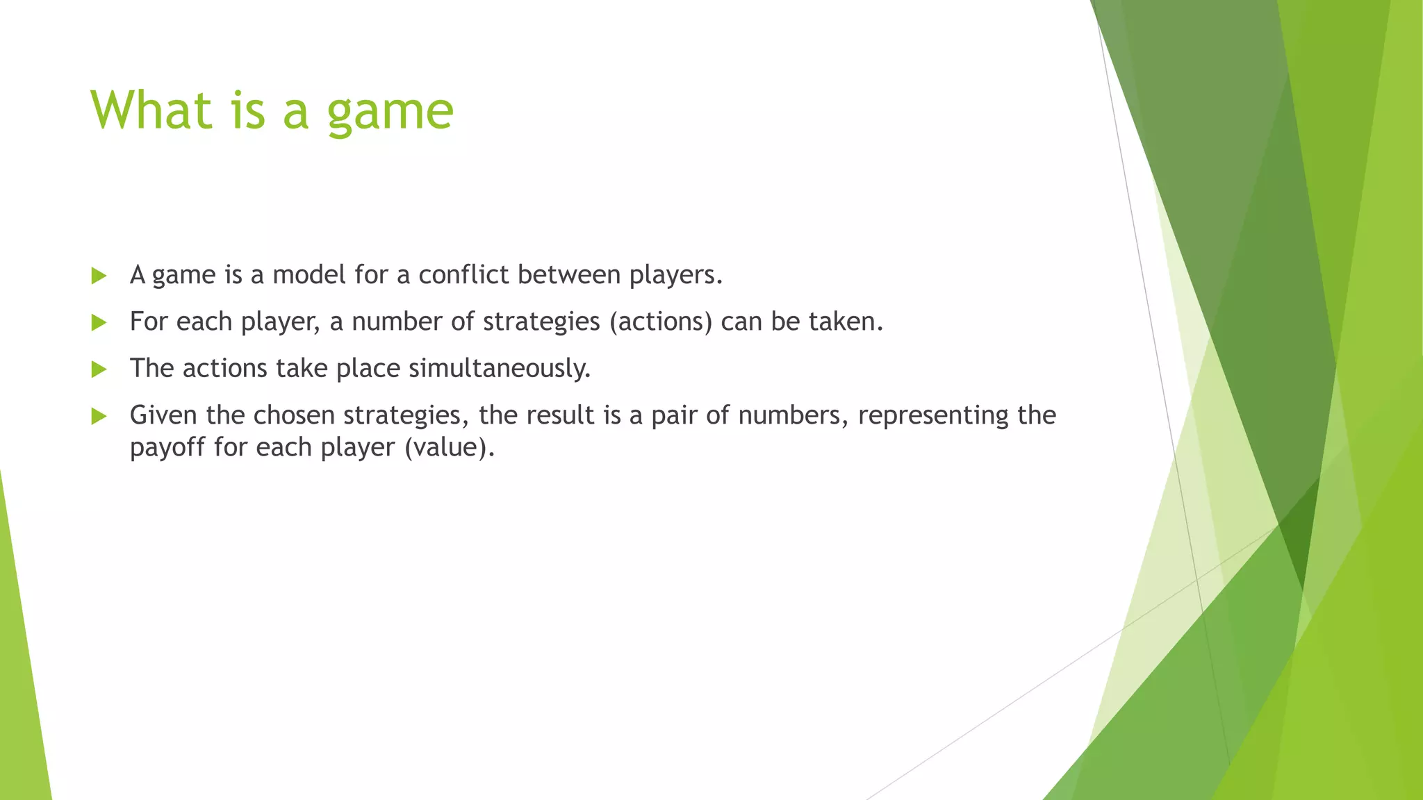 Intro to game theory | PPTX