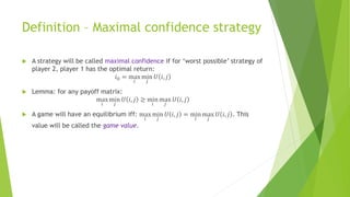 Intro to game theory | PPTX