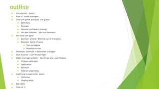 Intro to game theory | PPT