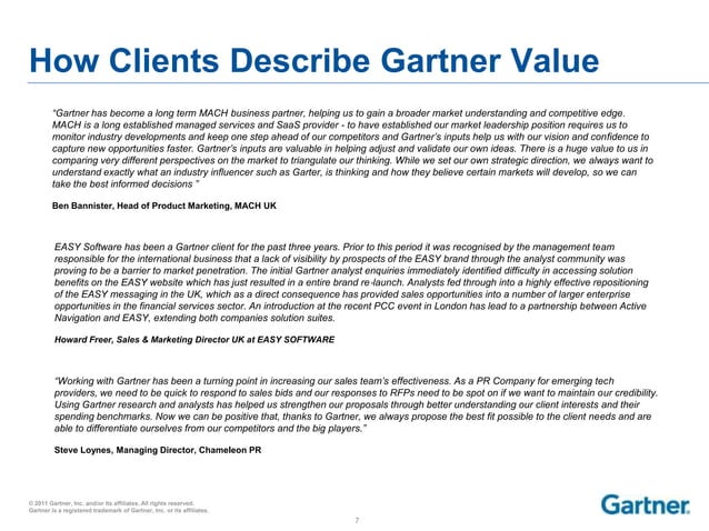 Introduction to Gartner | PPTX | Marketing and Advertising | Business