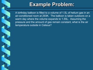 Intro to gases and gas laws | PPT