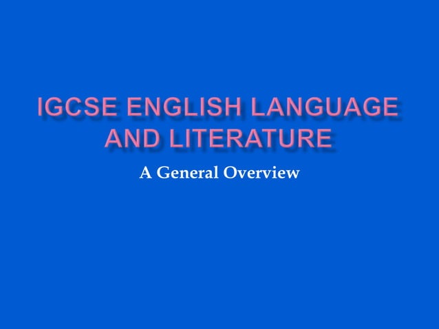 Introduction to IGCSE English Language and Literature 2016 (Cambridge ...