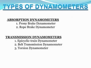 Introduction to Gears & Dynamometers (Theory of Machines) | PPTX