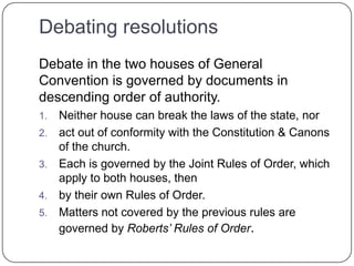 Intro to general convention | PPT