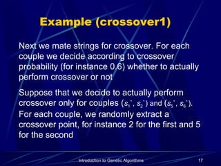 Introduction to Genetic algorithms | PPT