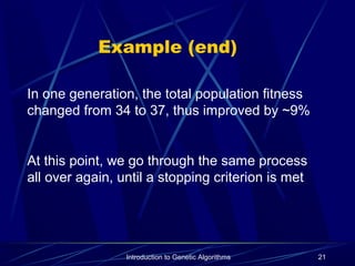 Introduction to Genetic algorithms | PPT