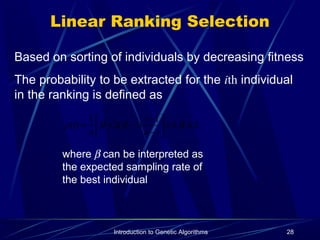 Introduction to Genetic algorithms | PPT