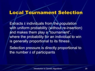 Introduction to Genetic algorithms | PPT