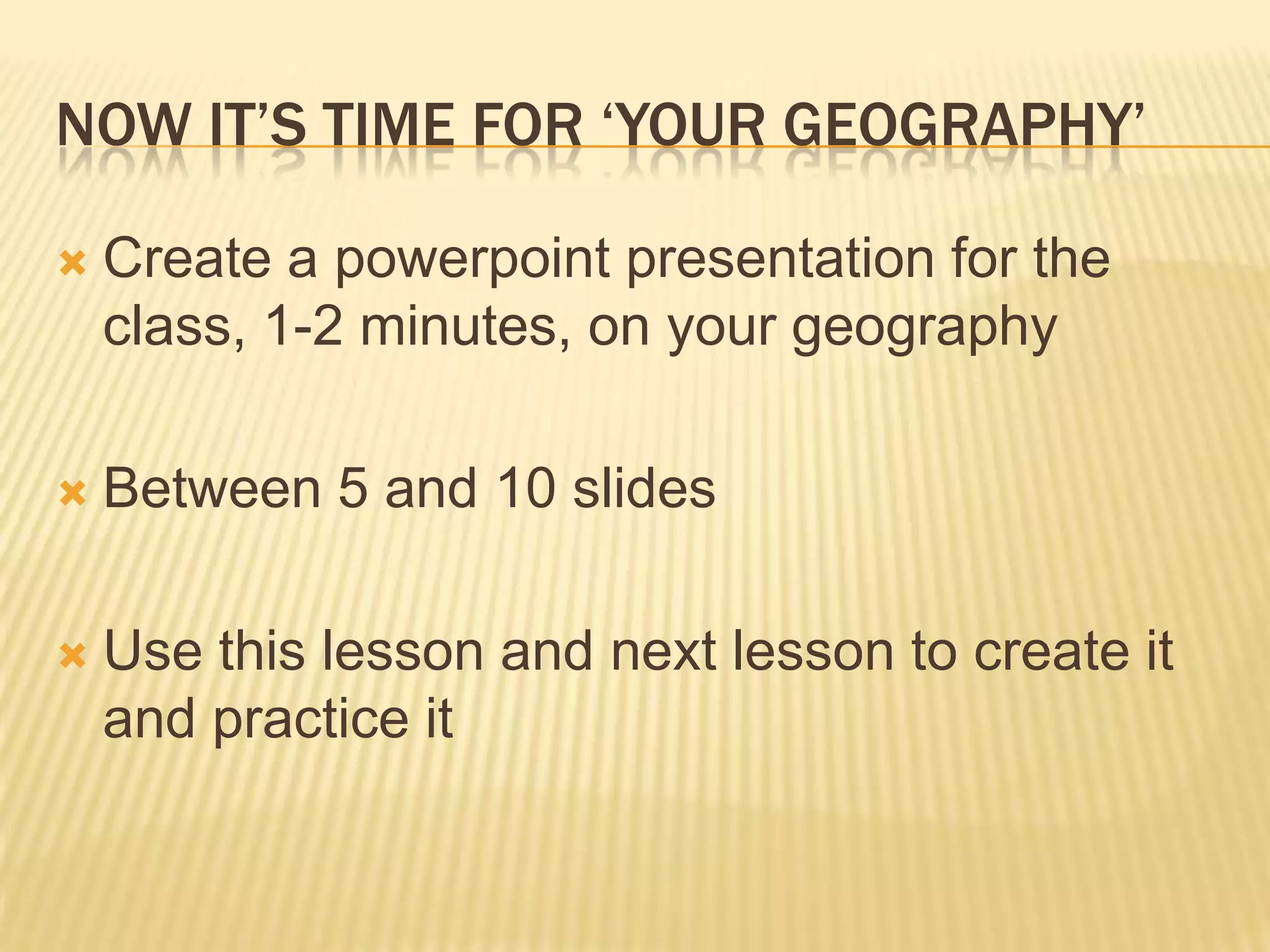 Intro to geography | PPTX