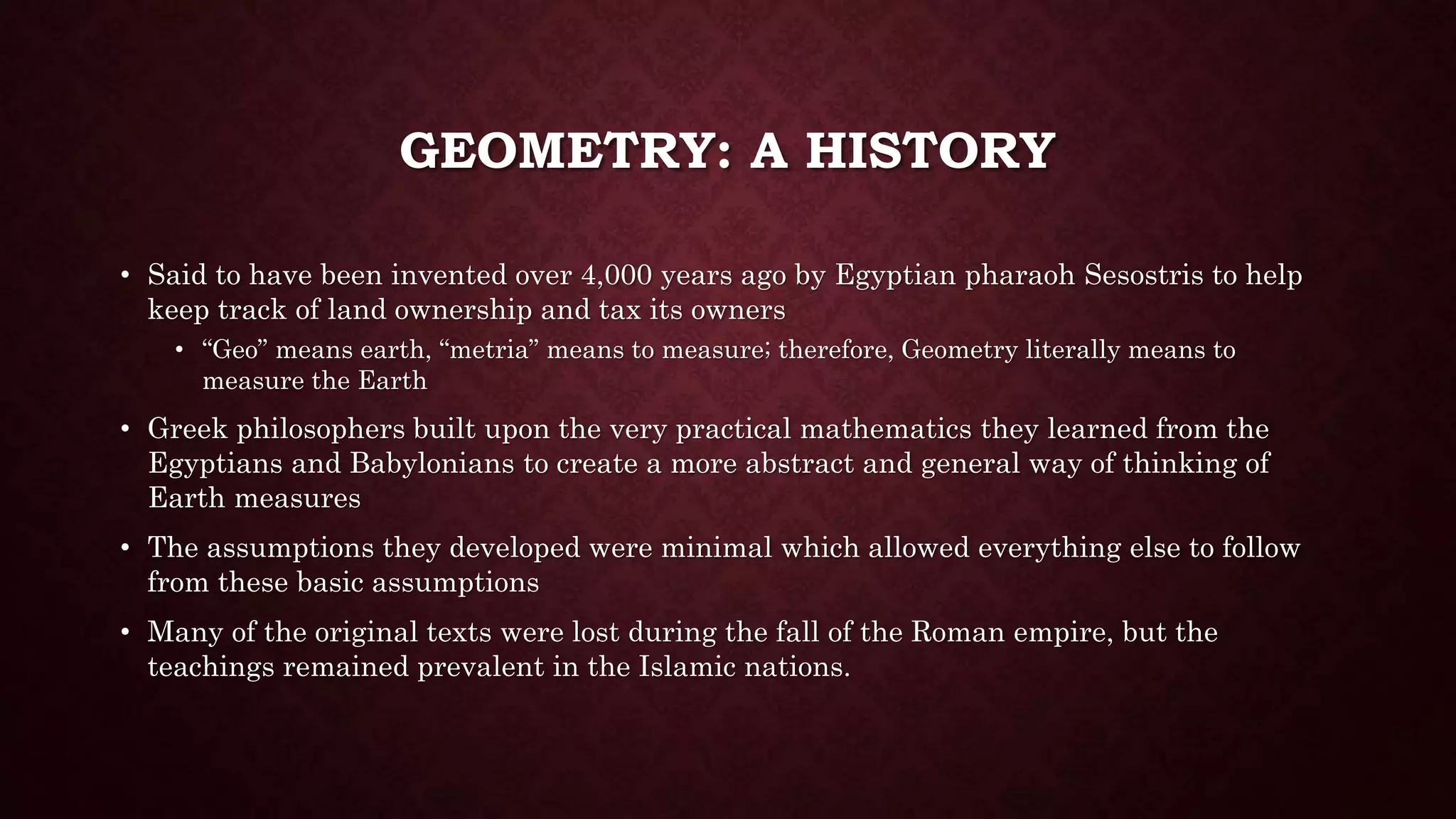 Intro to Geometry | PPT