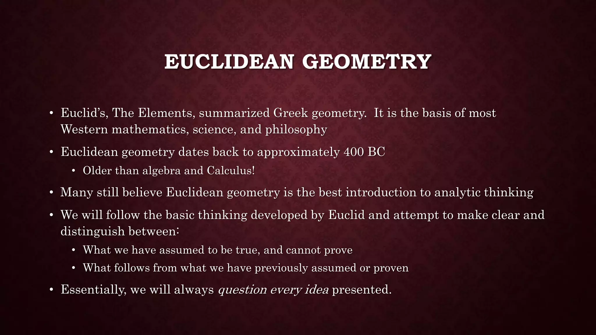 Intro to Geometry | PPT