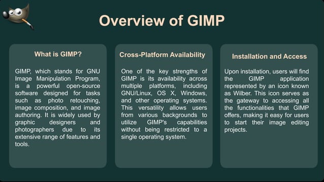 Intro_to_GIMP (An overview of GIMP) (GNU | PPT