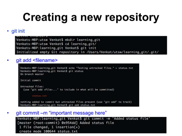 Intro to git and git hub | PPTX | Web Development | Internet