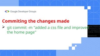 Introduction to Git and GitHub By GDG on Campus Kaba University | PPT