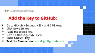 Introduction to Git and GitHub By GDG on Campus Kaba University | PPT