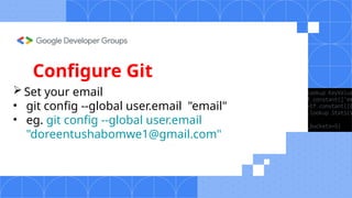 Introduction to Git and GitHub By GDG on Campus Kaba University | PPT