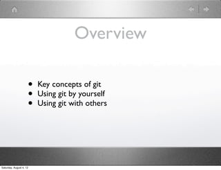 Intro to git (one hour version) | PPT