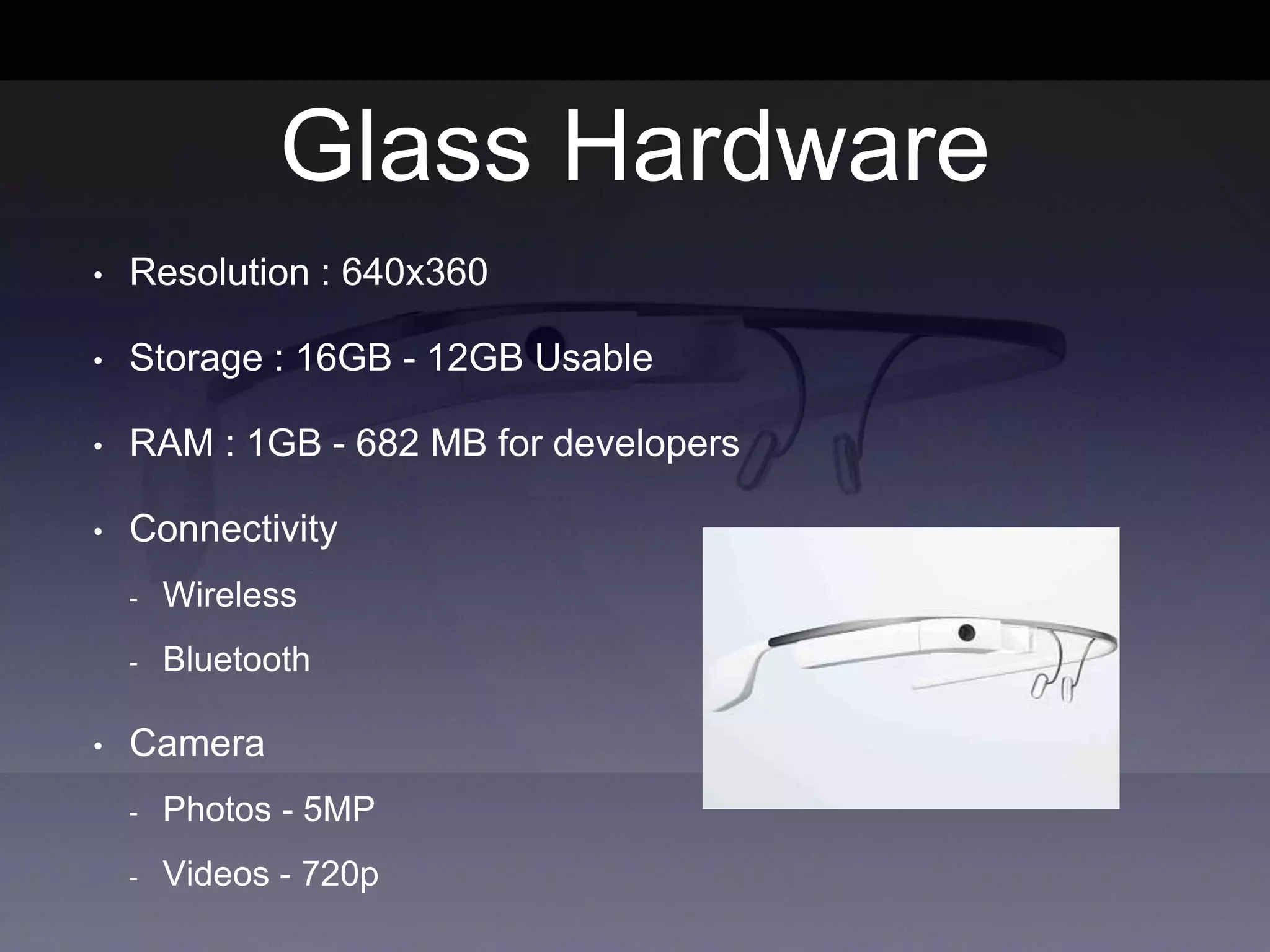 Intro to Google Glass Development with the GDK | PPT
