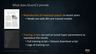 Introduction to GluonCV | PPTX | Computing | Technology & Computing