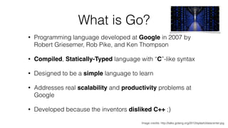 Intro to Go | PDF | Web Development | Internet