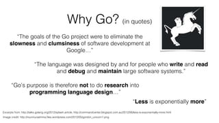 Intro to Go | PDF | Web Development | Internet