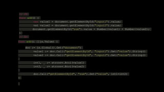 Intro to go web assembly | PPT