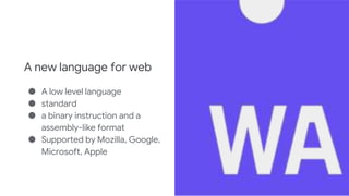 Intro to go web assembly | PPT