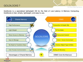 Intro to goldilocks inmemory db - low latency | PPT