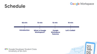 GDSCUIZ: Intro to Google Workspace | PPTX