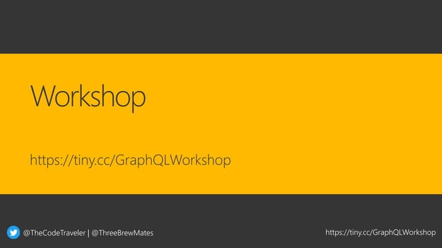 Apollo GraphQL Workshop | PPT