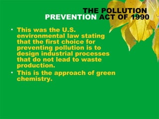 Pollution Prevention Act Of 1990