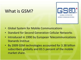 Intro to gsm | PPT