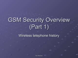 Introduction to gsm | PPT