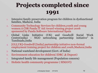 Introducing Goodwill Social Work Centre,Madurai,India | PPT